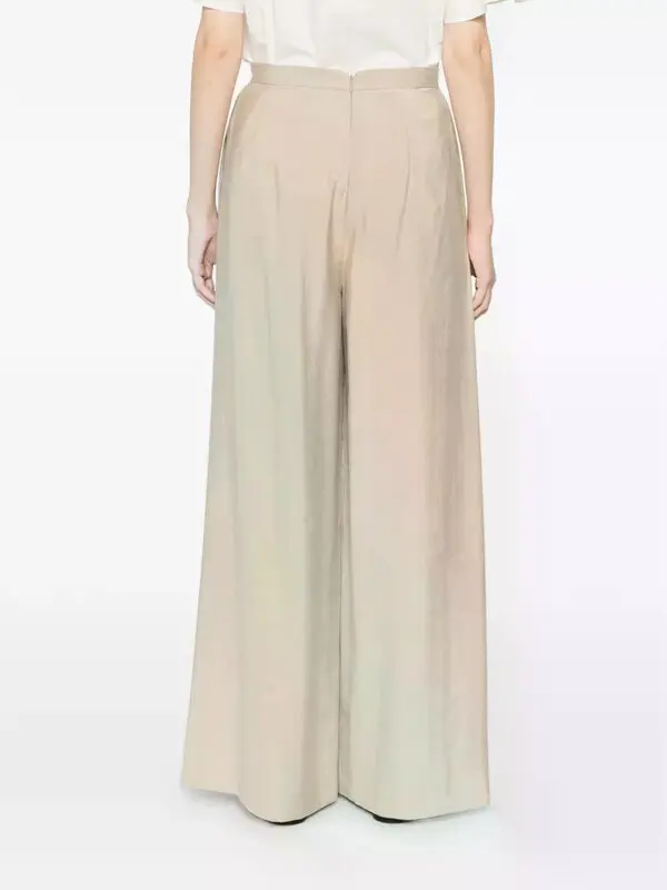 CURIEL Pleated Palazzo Pants