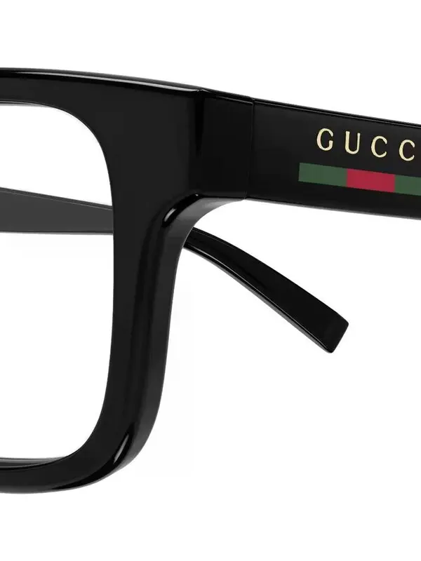 Gucci Rectangle Frame Eyeglasses - Black