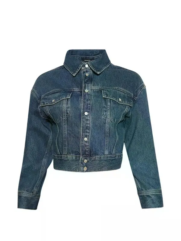 Wardrobe.NYC Buttoned Cropped Jacket