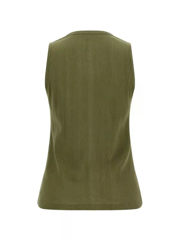 Balmain Ribbed Logo-embroidery Tank Top