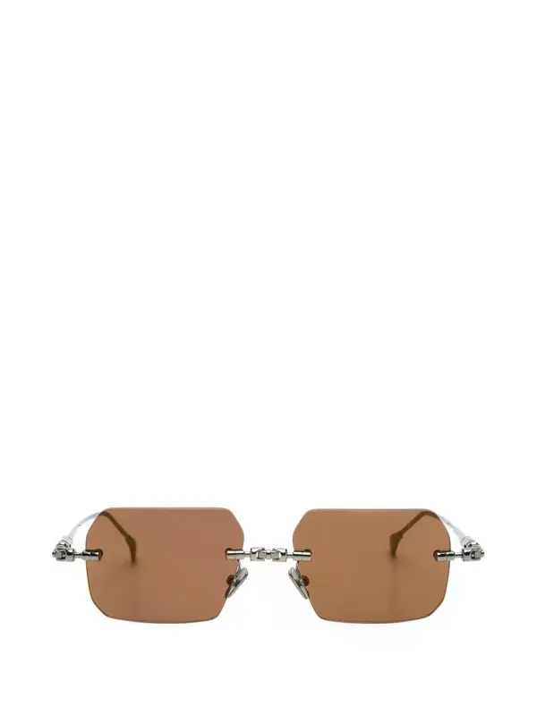 KUBORAUM Rimless Rectangle Sunglasses - Grey