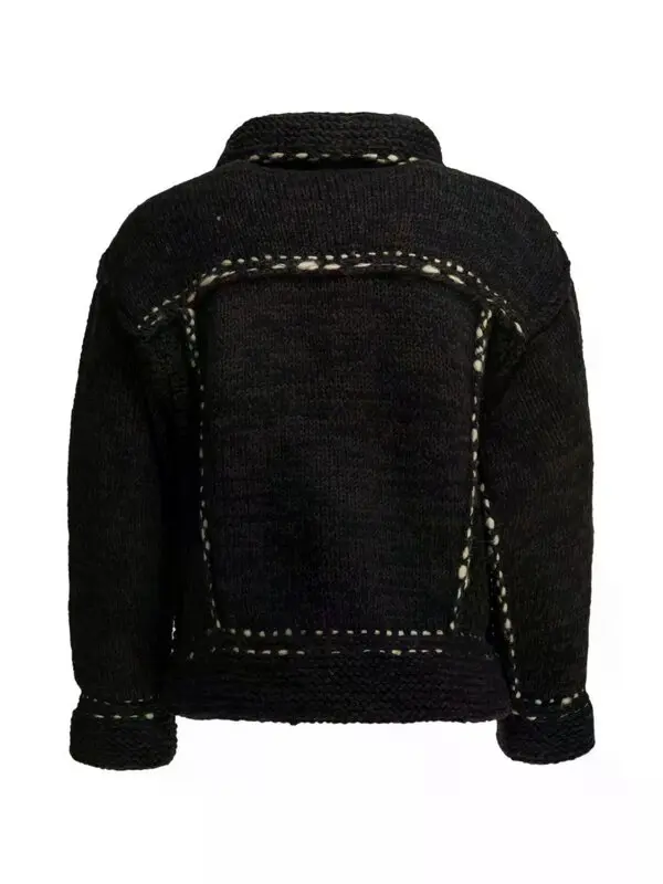 Kapital Button Trim Wool Cardigan