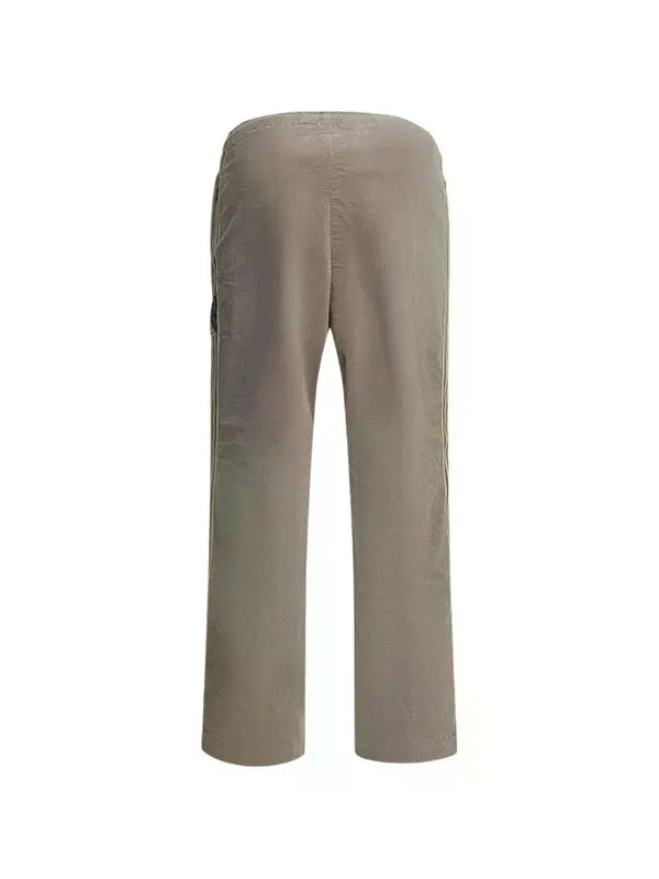 Kapital Stripe Appliqué Corduroy Trousers - Grey