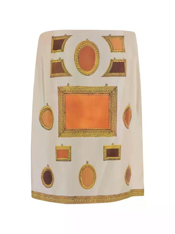 Versace Frame-print Mini Skirt