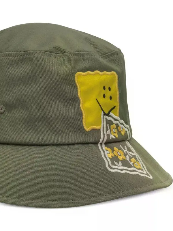 Kapital Floral Embroidered Bucket Hat - Green
