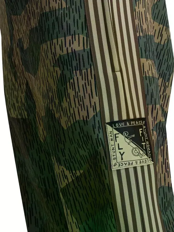 Kapital Camouflage-pattern Trousers - Green
