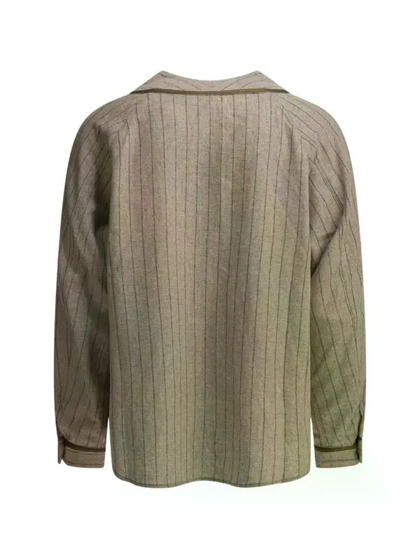 Kapital Striped Jacket With Appliqu