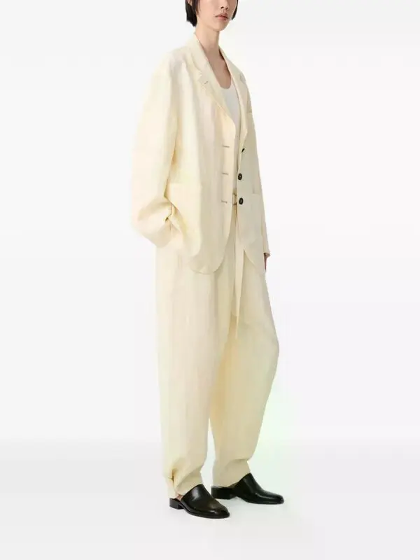 Studio Nicholson Carvo Herringbone Drawcord Trousers