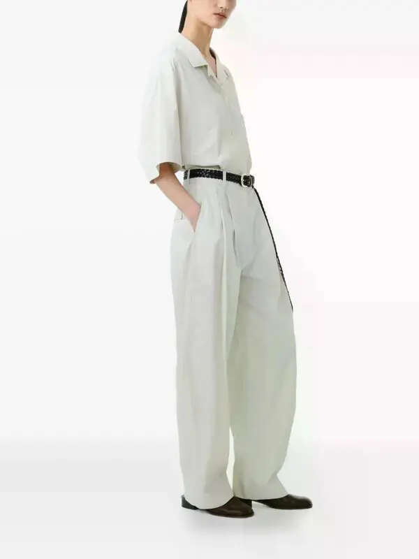 Studio Nicholson Delos Point-collar Pocket Shirt - Neutrals