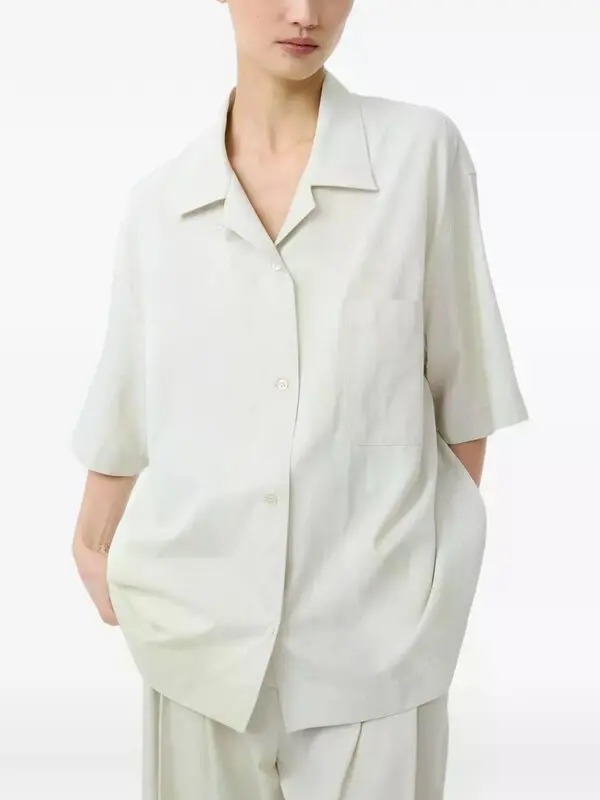 Studio Nicholson Delos Point-collar Pocket Shirt - Neutrals