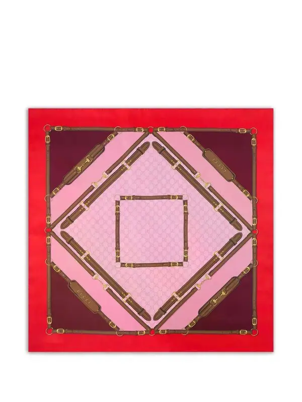 Gucci Geometric-print Silk Scarf