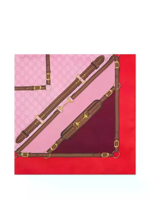 Gucci Geometric-print Silk Scarf