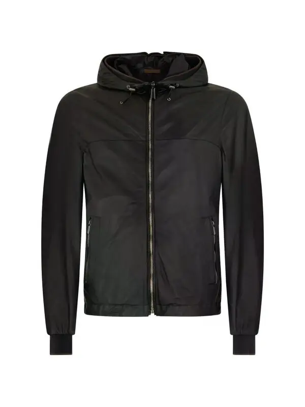 MOORER Hooded Zip-up Jacket