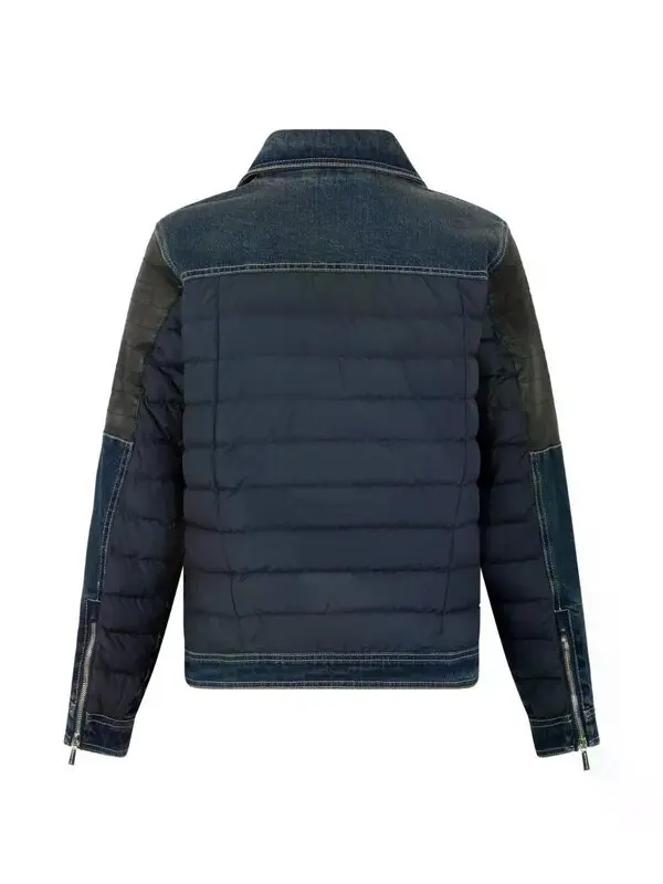 MOORER Denim Insert Padded Jacket