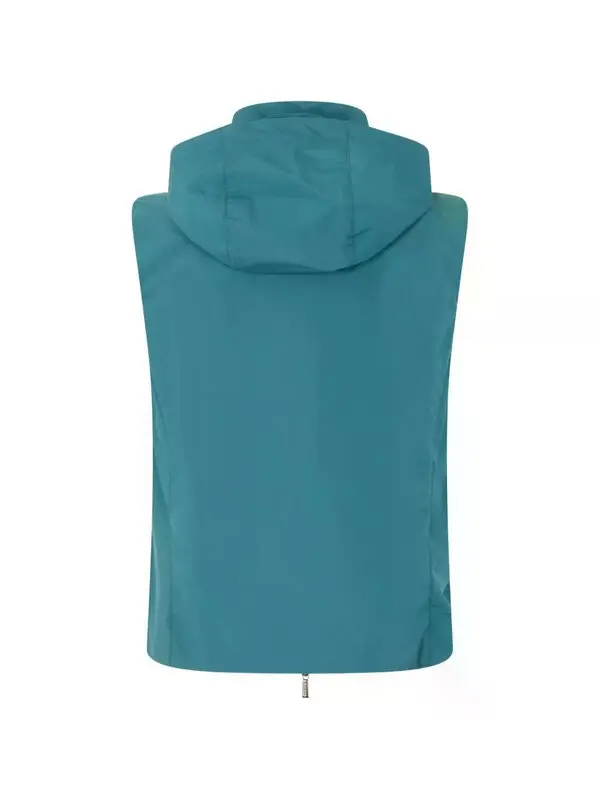 MOORER Hooded Zip Gilet