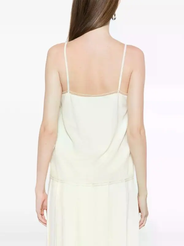 Fabiana Filippi V-neck Camisole Tank Top With Trim Detail