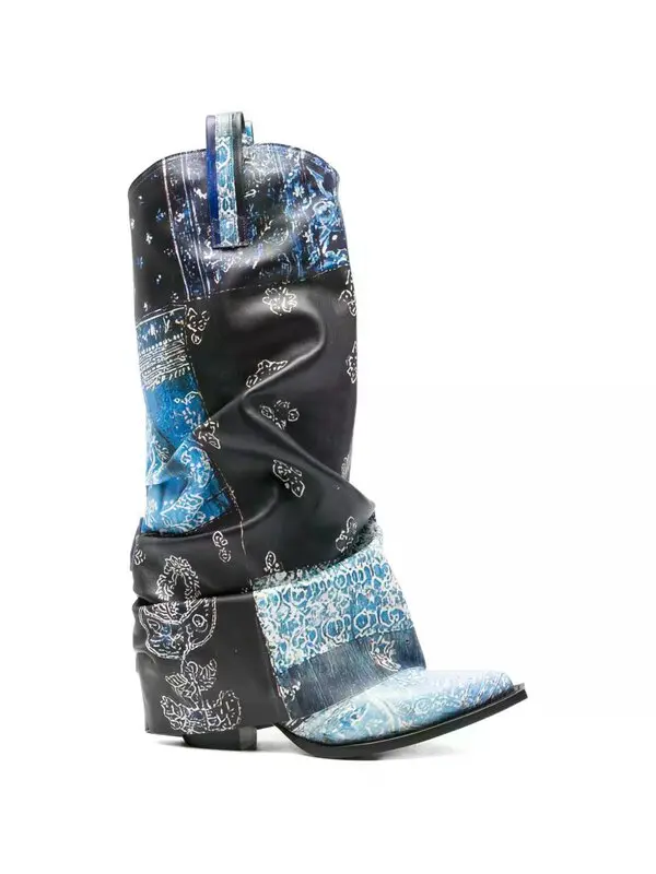 R13 Printed Boots