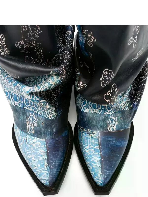 R13 Printed Boots