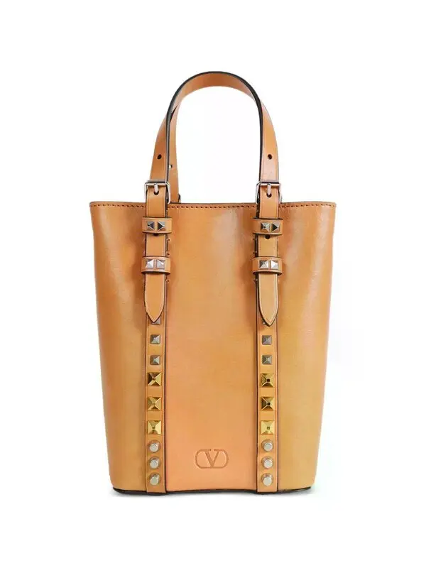 Valentino Garavani Mini Rockstud Bucket Bag - Neutrals