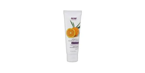 NOW FOODS Vitamin C & Oryza Sativa Gentle Scrub - No Color