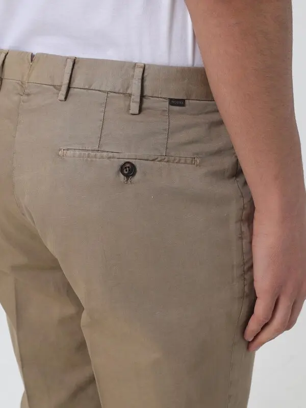 Incotex Cotton Blend Chino Trousers - Walnut