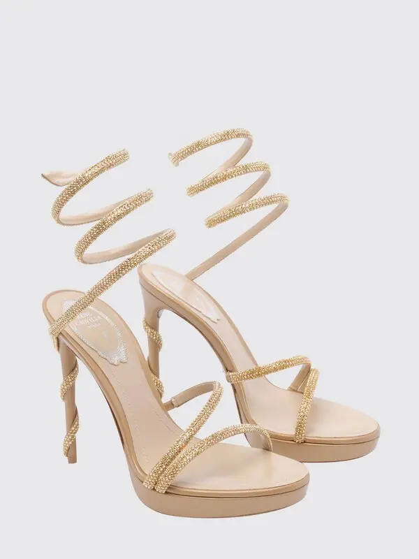 Rene Caovilla Embellished Stiletto Heeled Sandals