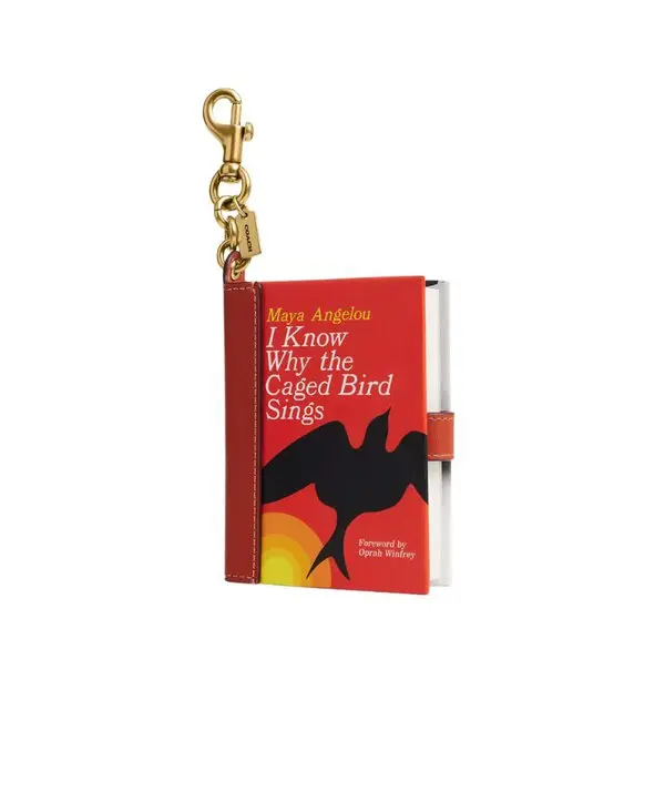 COACH I Know Why The Caged Bird Sings Maya Angelou Book Bag Charm