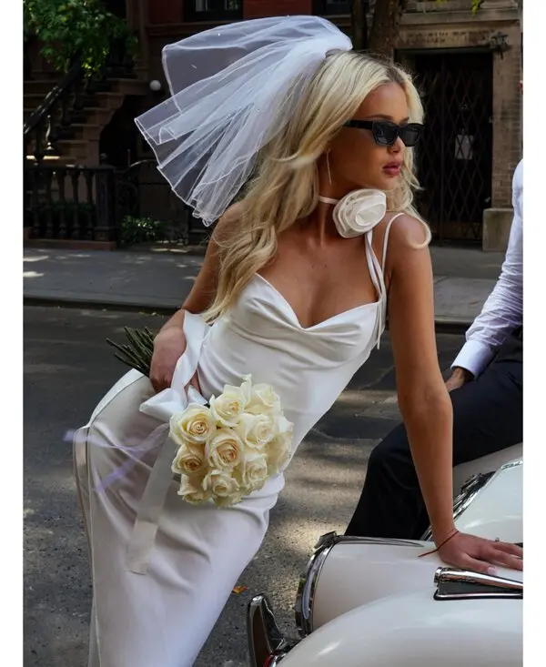 MISS CIRCLE NEW YORK Sparkling Short Veil