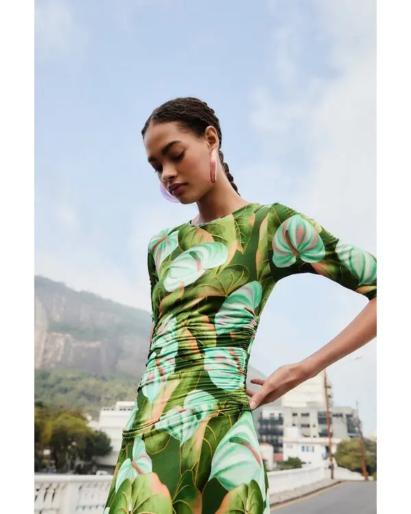 Farm Rio Leaves Maxi Dress
