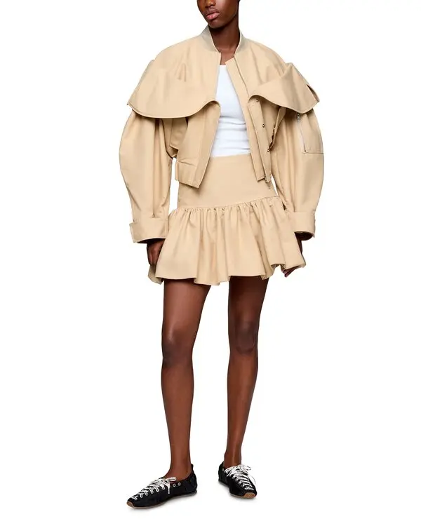 GANNI Mini Skirt - Warm Sand
