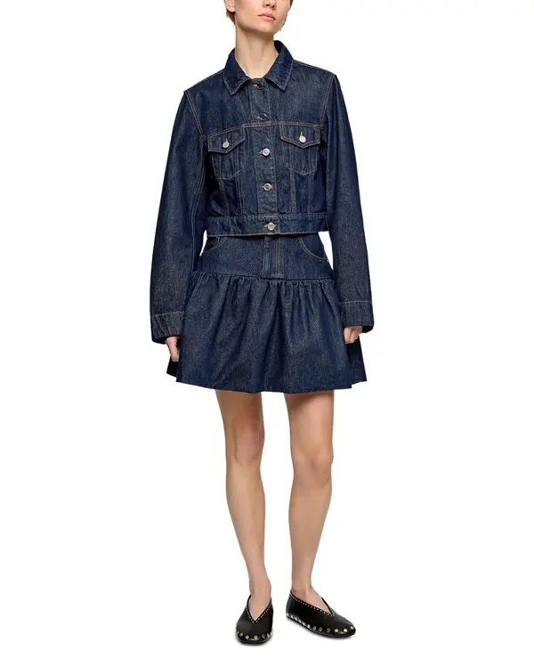 GANNI Denim Bubble Skirt - Rinse