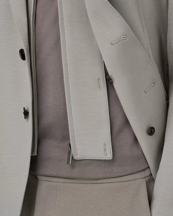 Boggi Milano Wool Sweatshirt Jacket - Grey