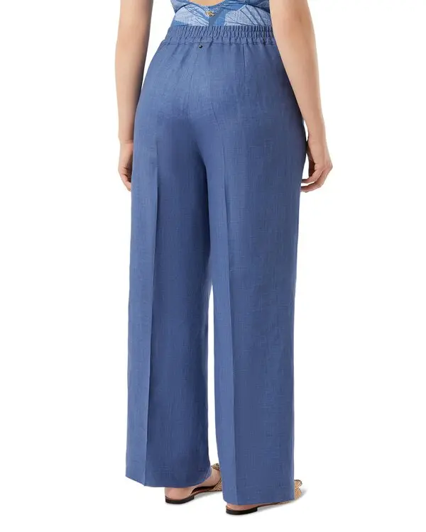 Marina Rinaldi Mrscomma Linen Pants - Cornflower