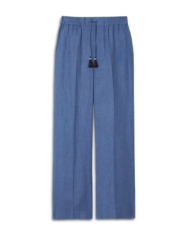 Marina Rinaldi Mrscomma Linen Pants - Cornflower