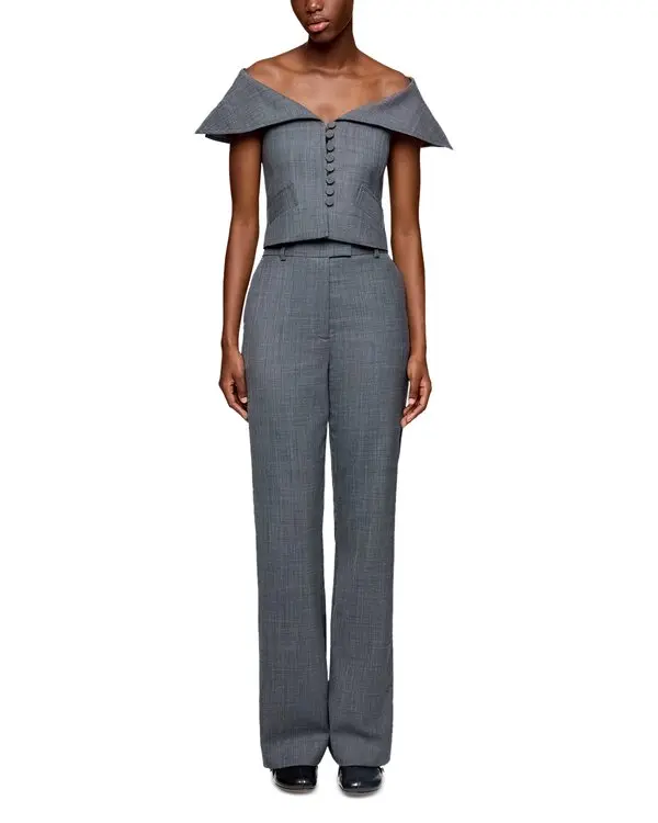 GANNI Off-the-shoulder Vest Top