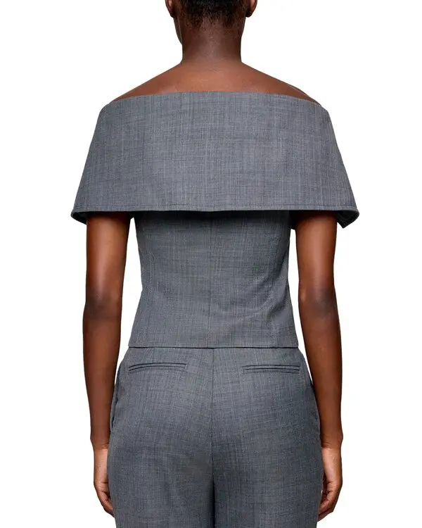 GANNI Off-the-shoulder Vest Top