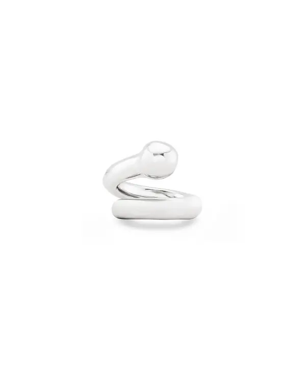 UNODE50 Nail Swirl Ring - Silver