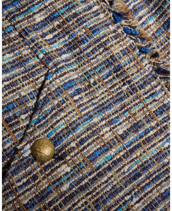 Santorelli Nisha Short Sleeve Midi Sheath Tweed Dress