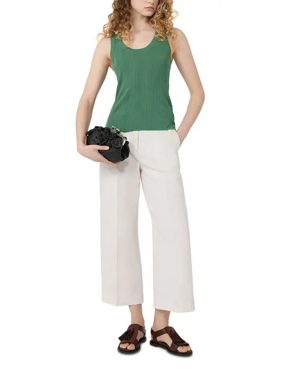 Max Mara Cropped Trousers - Ecru
