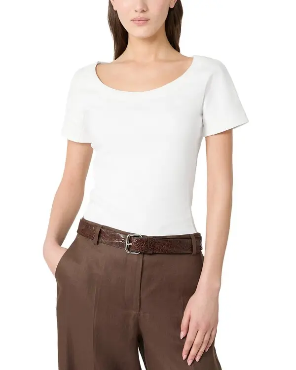 Max Mara Wkdmultig Fitted Top - White