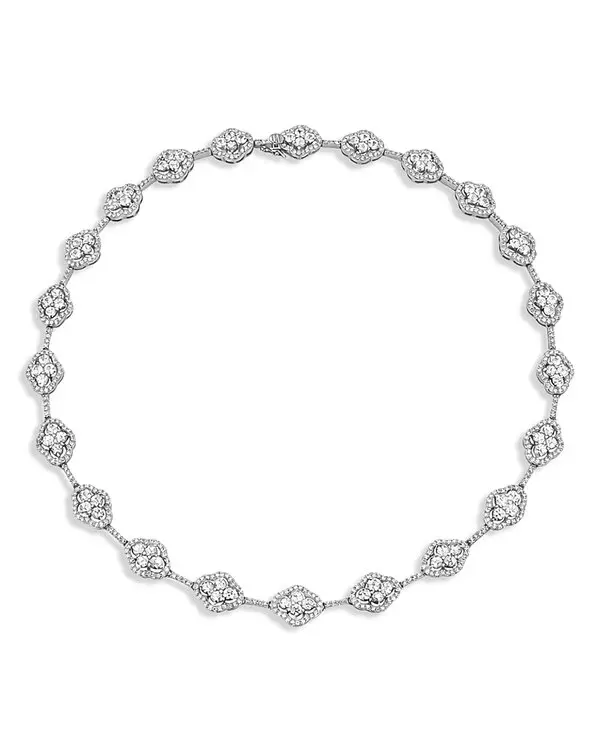 Piranesi 18k Diamond Maison Necklace - White Gold