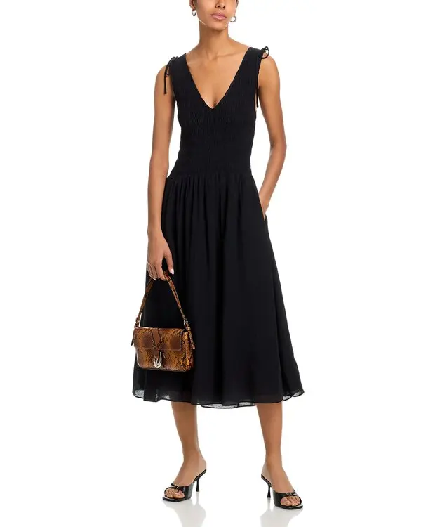 Paige Sebastian Midi Dress - Black