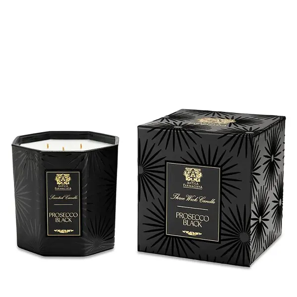 ANTICA FARMACISTA Prosecco Three Wick Candle, 25 Oz - Black