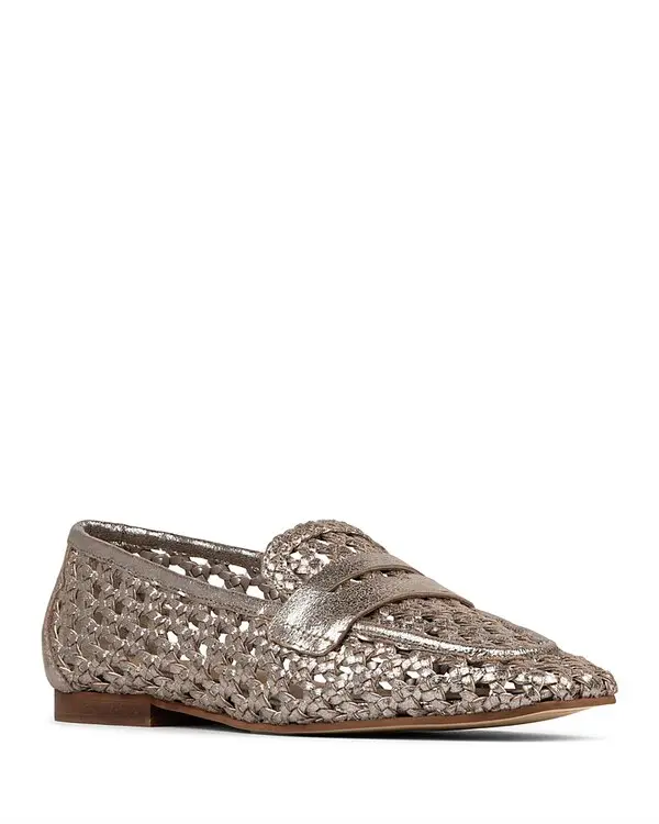 DONALD PLINER Naolin Leather Loafers - Pewter