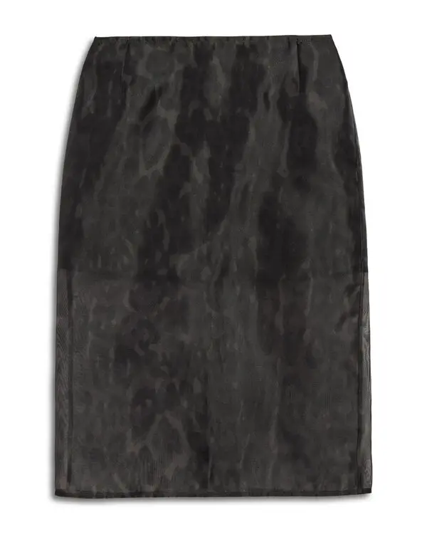 Apparis Tyra Organza Leopard Midi Skirt - Dark Leopard