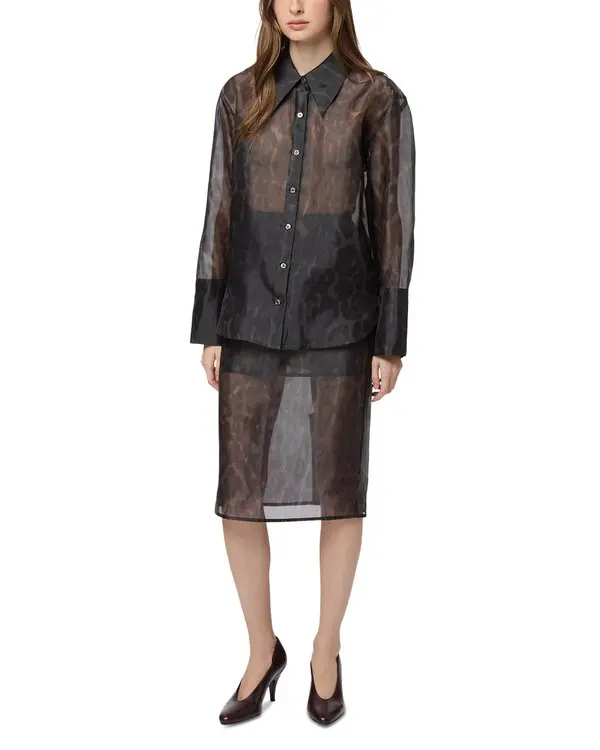 Apparis Tyra Organza Leopard Shirt