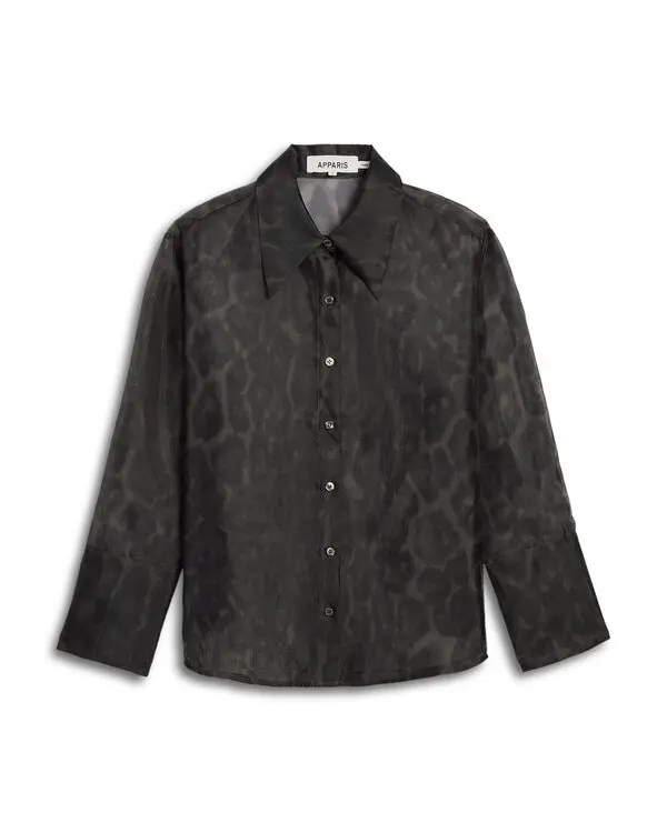 Apparis Tyra Organza Leopard Shirt