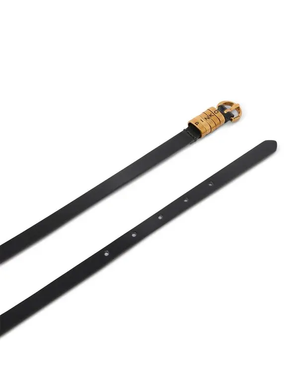 Pinko Leather Saddle Belt - Zq