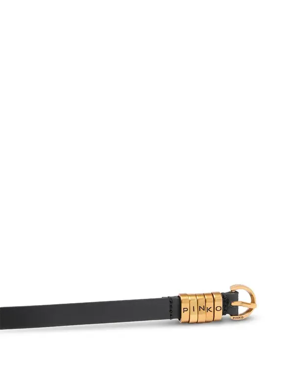 Pinko Leather Saddle Belt - Zq