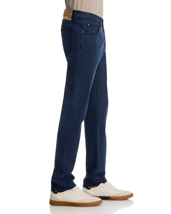 Boglioli Cotton & Tencel Slim Fit Five Pocket Pants - Navy